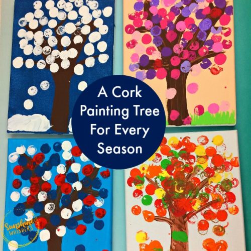 Super Fun Patriotic Cork Painting Craft For Kids