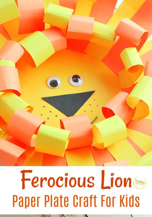 Super Ferocious Lion Paper Plate Craft For Kids