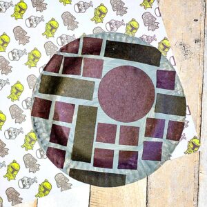 Death Star Paper Plate Craft For Kids - Sunshine Whispers